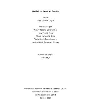 Calaméo - Unidad 2 Tarea 3 Cartilla