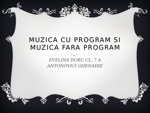 Calaméo - Muzica Cu Program Si Muzic