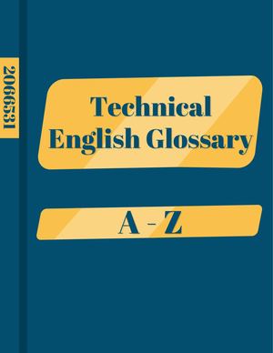 Calaméo - Technical English Glossary