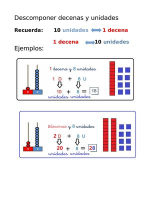 Calaméo - Descomponer Decenas Y Unidades