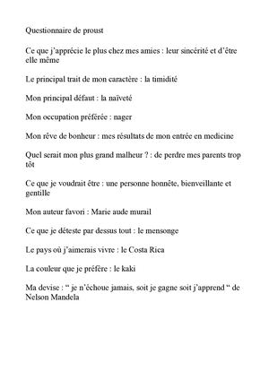 Calaméo - Questionnaire de proust