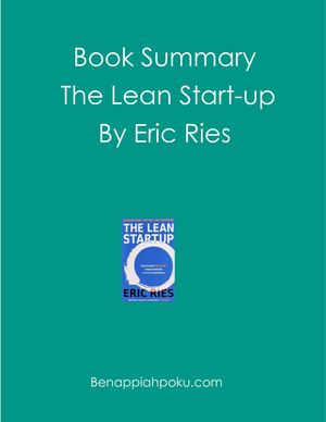 Calaméo - Book Summary The Lean Startup By Eric Ries