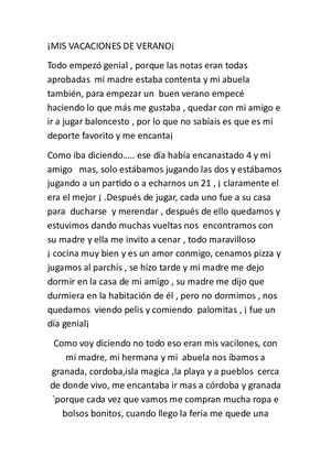 Calaméo - Mis Vacaciones De Verano