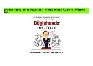 Calaméo - The Bogleheads Guide To Investing