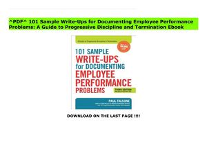 Calaméo - 101 Sample Write Ups For Documenting Employee Performance ...