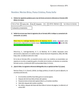 Calaméo - Ejercicios De Referencia Apa M P P