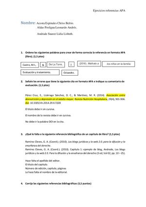 Calaméo - Ejercicios De Referencia Apa