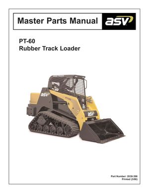 Calaméo - Asv Posi Track Pt 60 Track Loader Master Parts Catalogue Manual