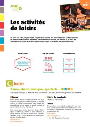 Calaméo - 6 2 21 Les Activites De Loisirs