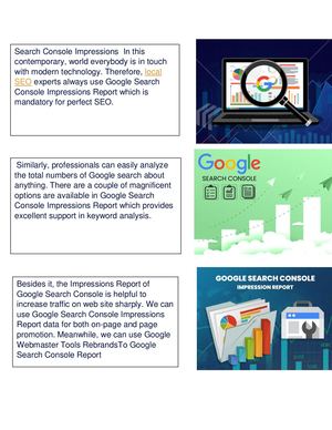 Calaméo - Google Search Console Impressions
