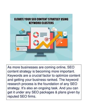 Calaméo - Elevate Your Seo Content Stratergy Using Keyword Cluster