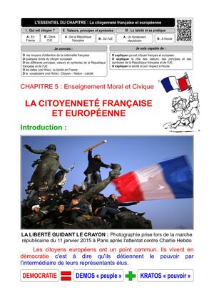 Calaméo - COURS - La Citoyenneté En France Et En Europe