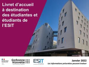 Calaméo - 2022 01 19 Livret d'accueil étudiants Esit