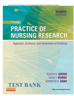 Calaméo - Test Bank For The Practice Of Nursing Research 7th Edition By ...
