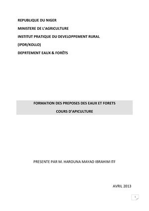 Calaméo - COURS D'APICULTURES IPDR KOLLO