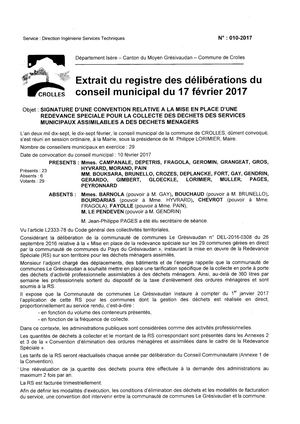 Calaméo - Crolles Deliberation 10 2017 2 Signature D Une Convention Relative La Mise Enplace D ...