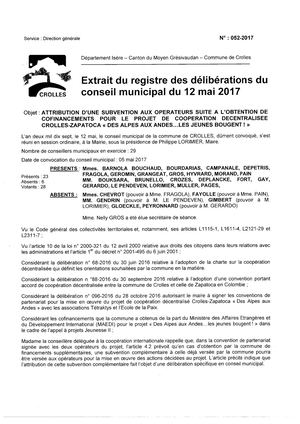 Calaméo - Crolles Deliberation 51 2017 5 Attribution D Une Subvention Aux Op Rateurs Suite L ...