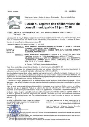 Calaméo - Crolles Deliberation 55 2018 6 Demande De Subvention La Direction R Gionale Des Affaire