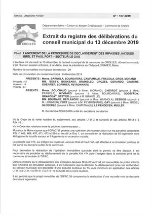 Calaméo - Crolles Deliberation 107 2019 12 Procedure Declassement Le Gas