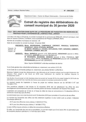 Calaméo - Crolles Deliberation 6 2020 1 Proc Dure Passation Epj