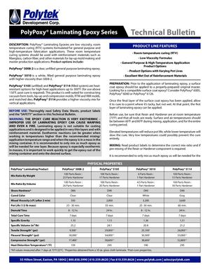 Calaméo - Polytek TB Poly Poxy Laminating Series 5 5 2021