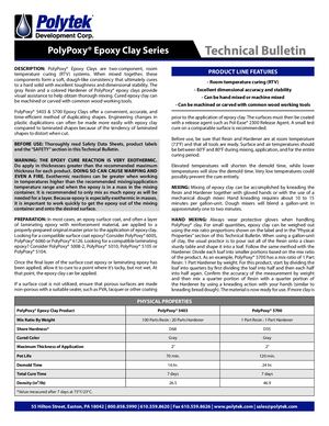 Calaméo - Polytek TB Poly Poxy Epoxy Clay 5 5 2021