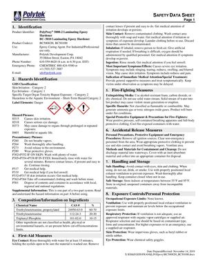 Calaméo - Polytek SDS Poly Poxy 5010 Hardener 11 14 2019