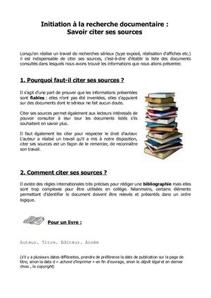 Calaméo - Citer ses Sources au Collège