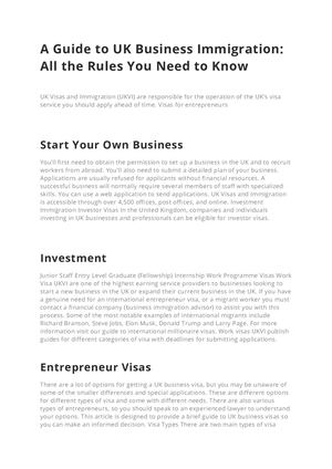 Calaméo - Devisers Reviews And A Guide To Uk Business Immigration