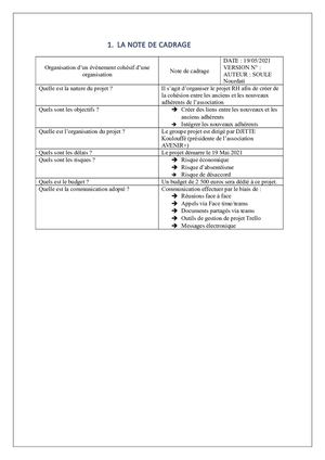 Calaméo - La Note De Cadrage