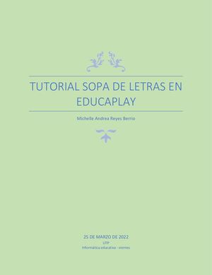 Calaméo - Tutorial Sopa De Letras En Educaplay