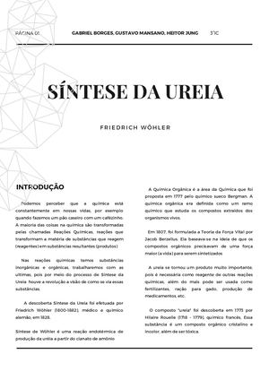 Calaméo - Sintese Da Ureia Etecap