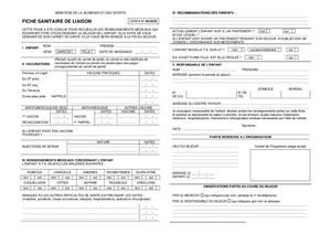 Calaméo - Fiche Sanitaire De Liaison