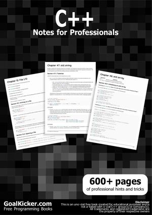 Calaméo - C++ Notes For Professionals Book Pdf Wivato Com