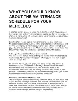 Calaméo - WHAT YOU SHOULD KNOW ABOUT THE MAINTENANCE SCHEDULE FOR YOUR ...