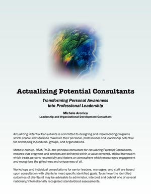 Calaméo - Actualizing Potential Consultants Digitalbrochure Copy
