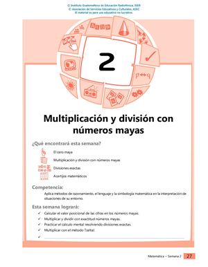Calaméo - Multiplicación Y División Maya