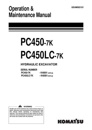Calaméo - Pc450 Pc450lc 7k