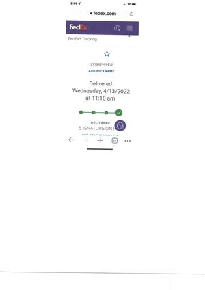 Calaméo - FedEX Confirmation Receipt Of The SF-181 Package