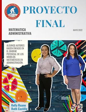Calaméo - Proyecto Final Matemática Administrativa