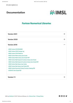 Calaméo - Imsl Fortran Documentation Imsl Help