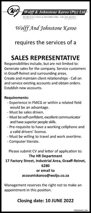 Calaméo - Vacancy: Sales representative