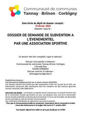 Calaméo - 20222023dossier De Demande De Subvention Evenementiel Exceptionnel