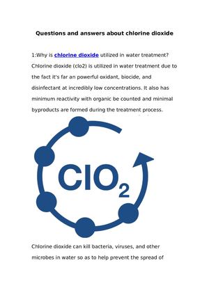 Calaméo - Questions And Answers About Chlorine Dioxide