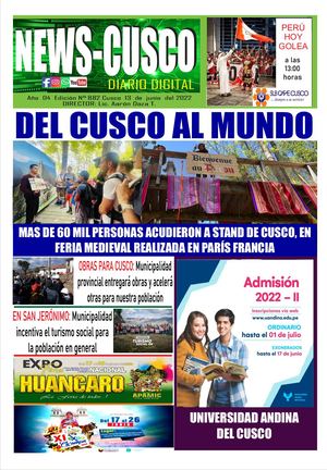 Calaméo - DIARIO NEWS CUSCO 13 De Junio 2022