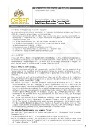 Calaméo - Compte administratif de l'exercice 2021 de la Région ...