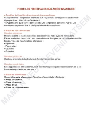 Calaméo - Fiche 9 Les Principales Maladies Infantiles