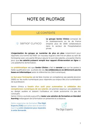 Calaméo - NOTE DE PILOTAGE Formation Blended Learning