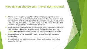 Calaméo - How Do You Choose Your Travel Destinations