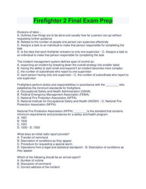 Calaméo - Firefighter 2 Final Exam Prep Questions And Answers Complete ...